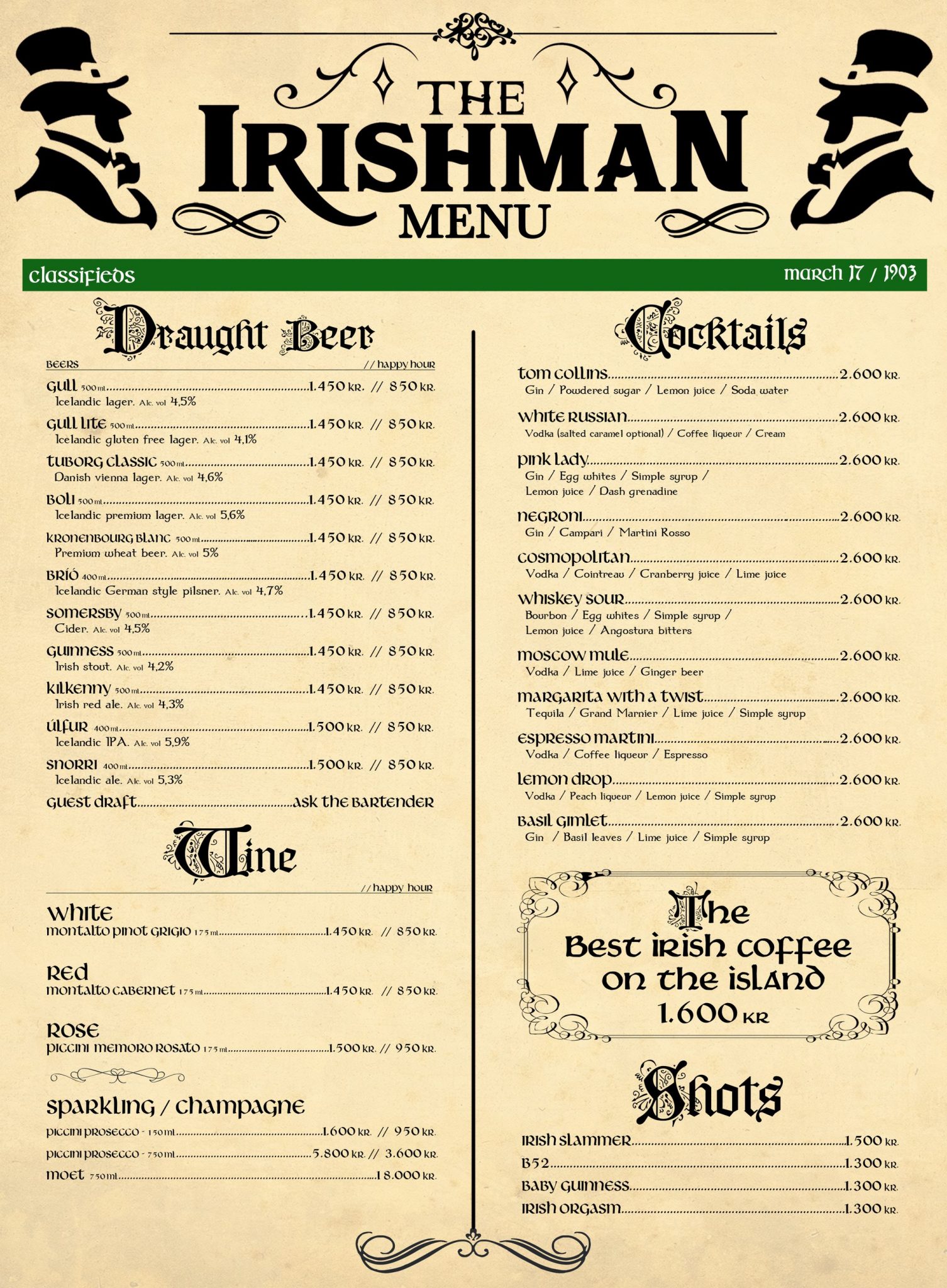 The Irish man - The Irishman Pub